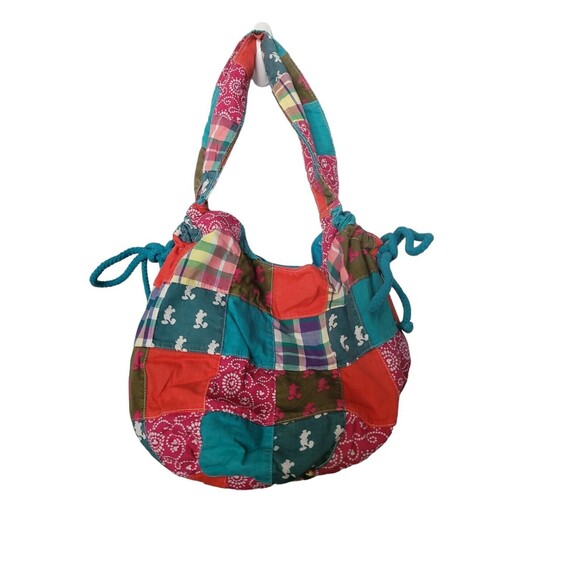 Disney | Bags | Disney Parks Tote Bag Mickey Mouse Patchwork Purse ...